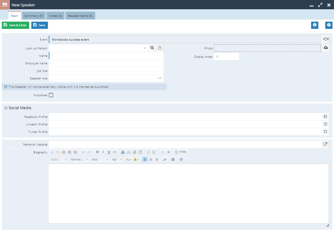 Event Speakers | Workbooks CRM Support